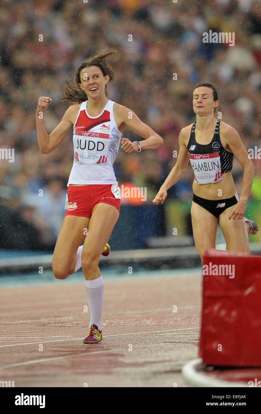 Jessica Judd (ENG) wins her semi-final. Womens 800m semi final ...