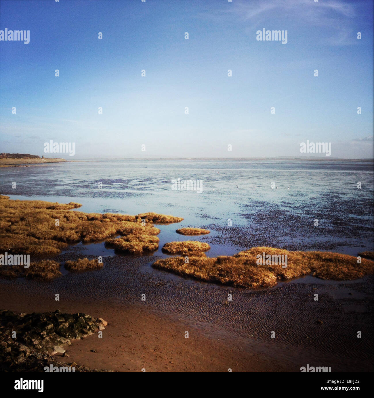 England, Lancashire, Seascape on sunny day Stock Photo - Alamy
