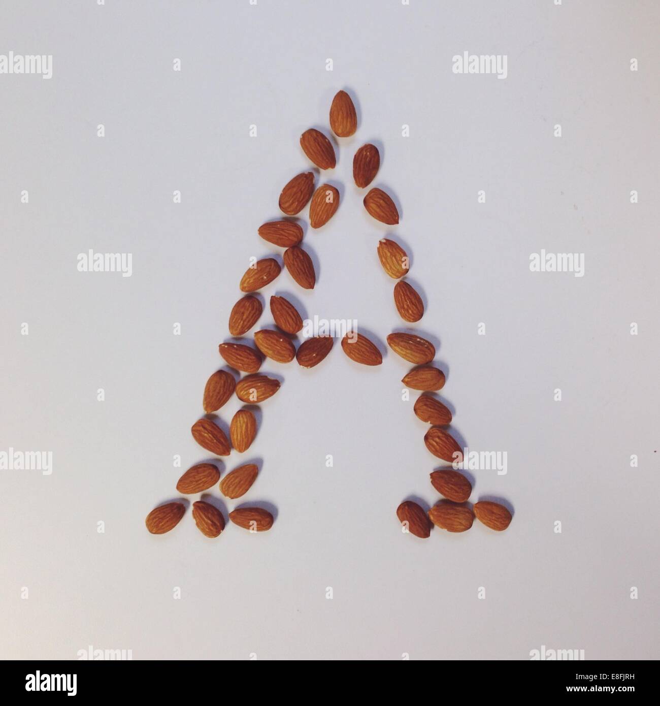 Letter made almonds hi-res stock photography and images - Alamy