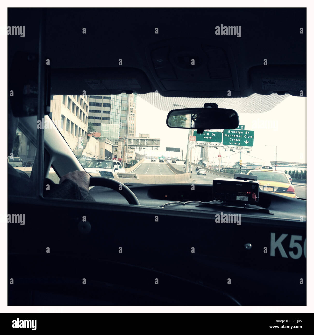 Inside a cab Cut Out Stock Images & Pictures - Alamy