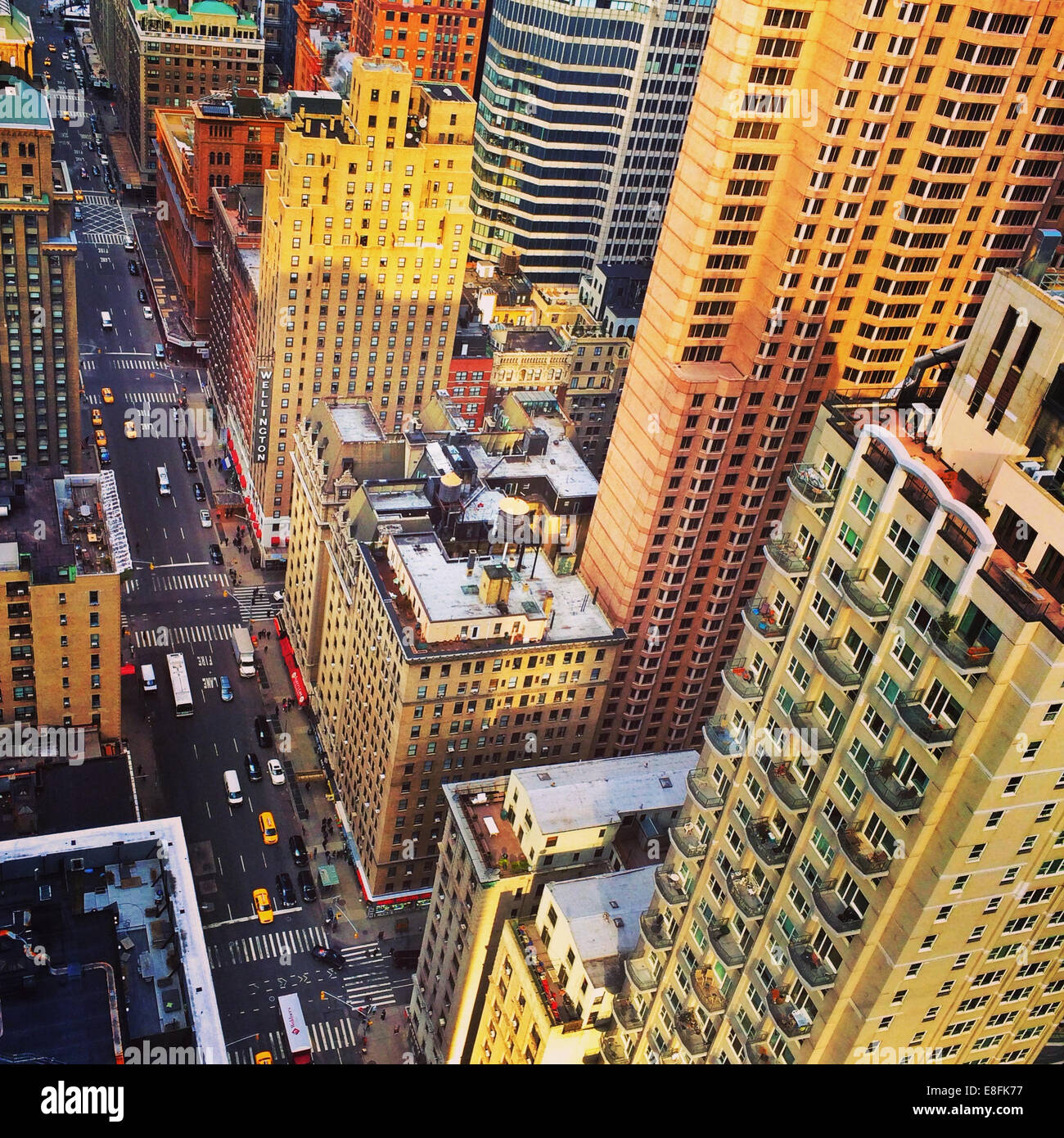 Aerial Cityscape, Manhattan, New York, USA Stock Photo - Alamy