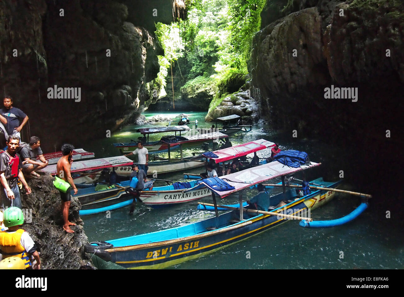 Indonesia, West Java, Cimerak, Green Canyon Stock Photo - Alamy