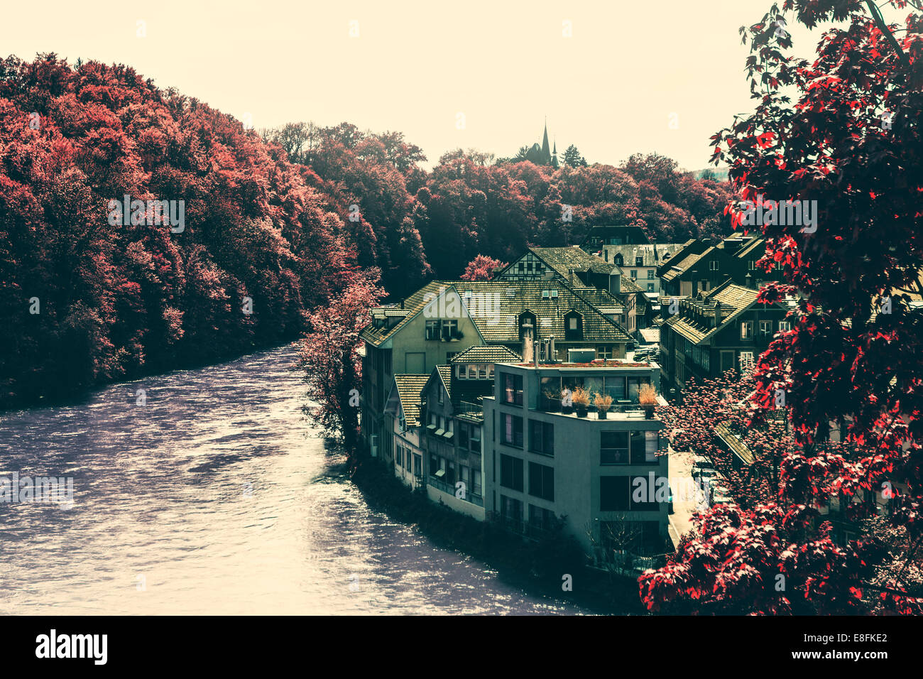Switzerland, Bern, View of Aare river Stock Photo - Alamy