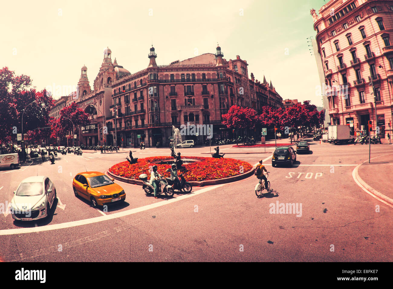 Spain, Barcelona, Street scene Stock Photo - Alamy