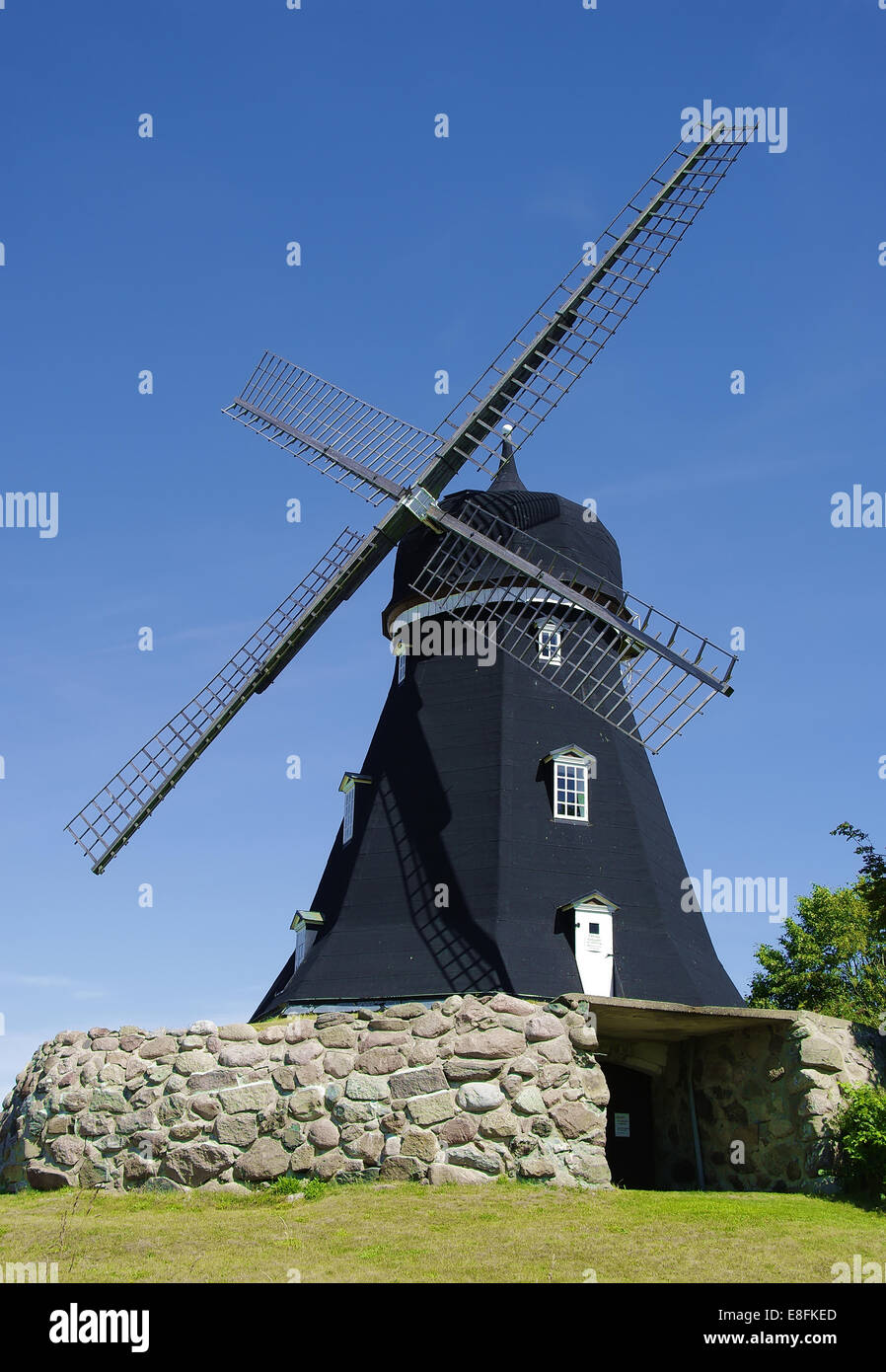 Swedish Windmill in Skåne Stock Photo - Alamy