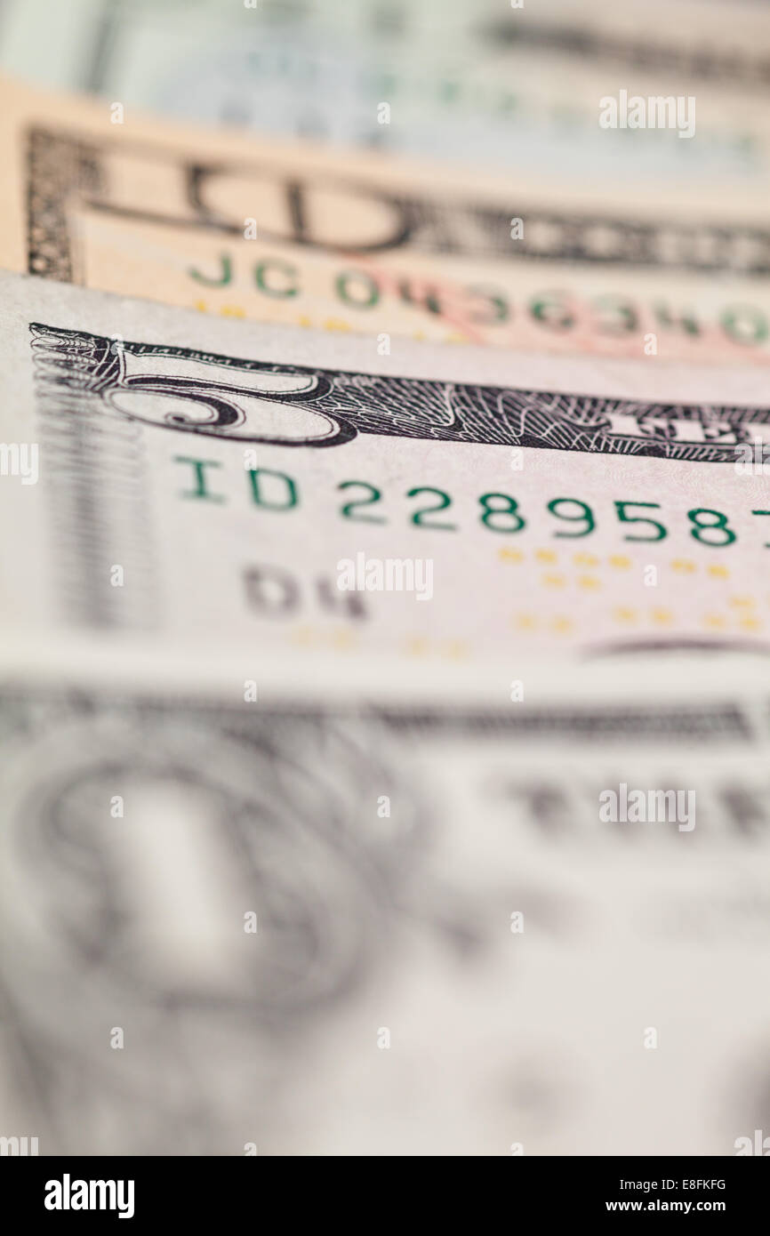 Vertical american money currency banking hi-res stock photography and ...