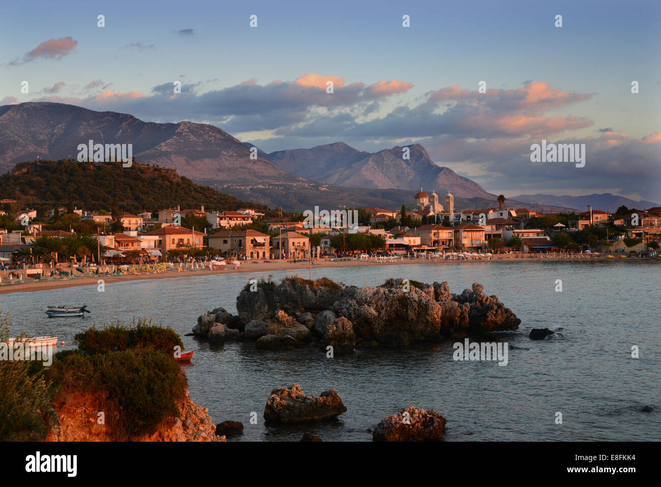 Stoupa Greece - tourist resort Stock Photo - Alamy