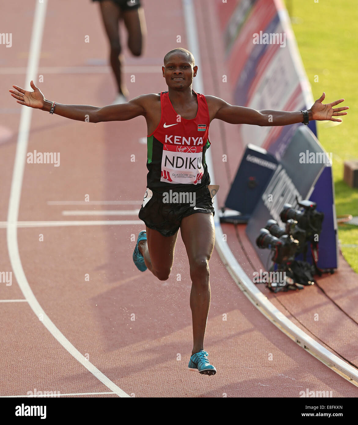 Jonathan Ndiku (KEN) wins the Gold Medal - Mens 3000m Steeplechase ...