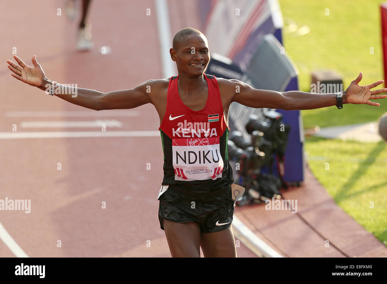 Jonathan Ndiku (KEN) wins the Gold Medal - Mens 3000m Steeplechase ...