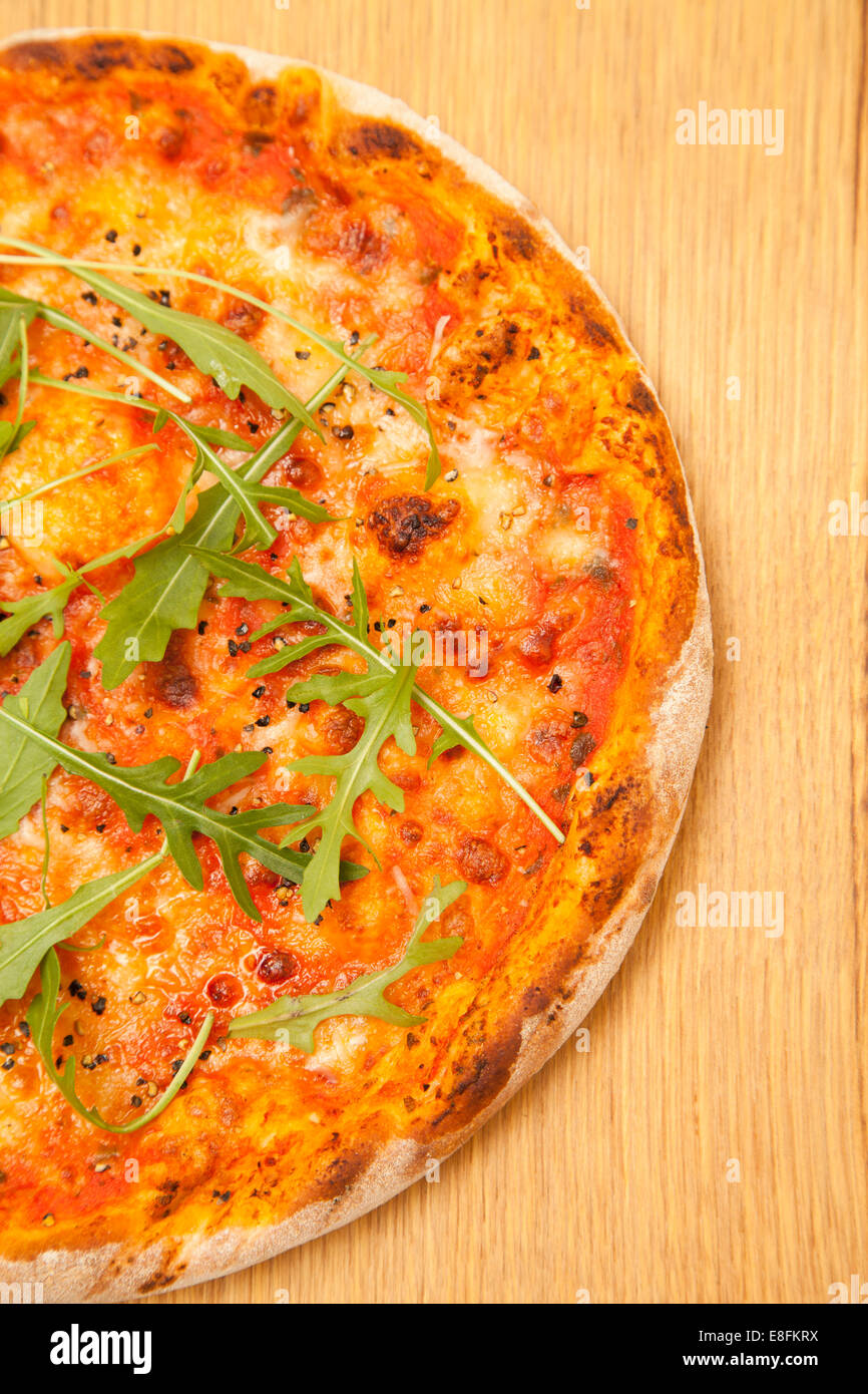 Pizza with rocket hi-res stock photography and images - Alamy