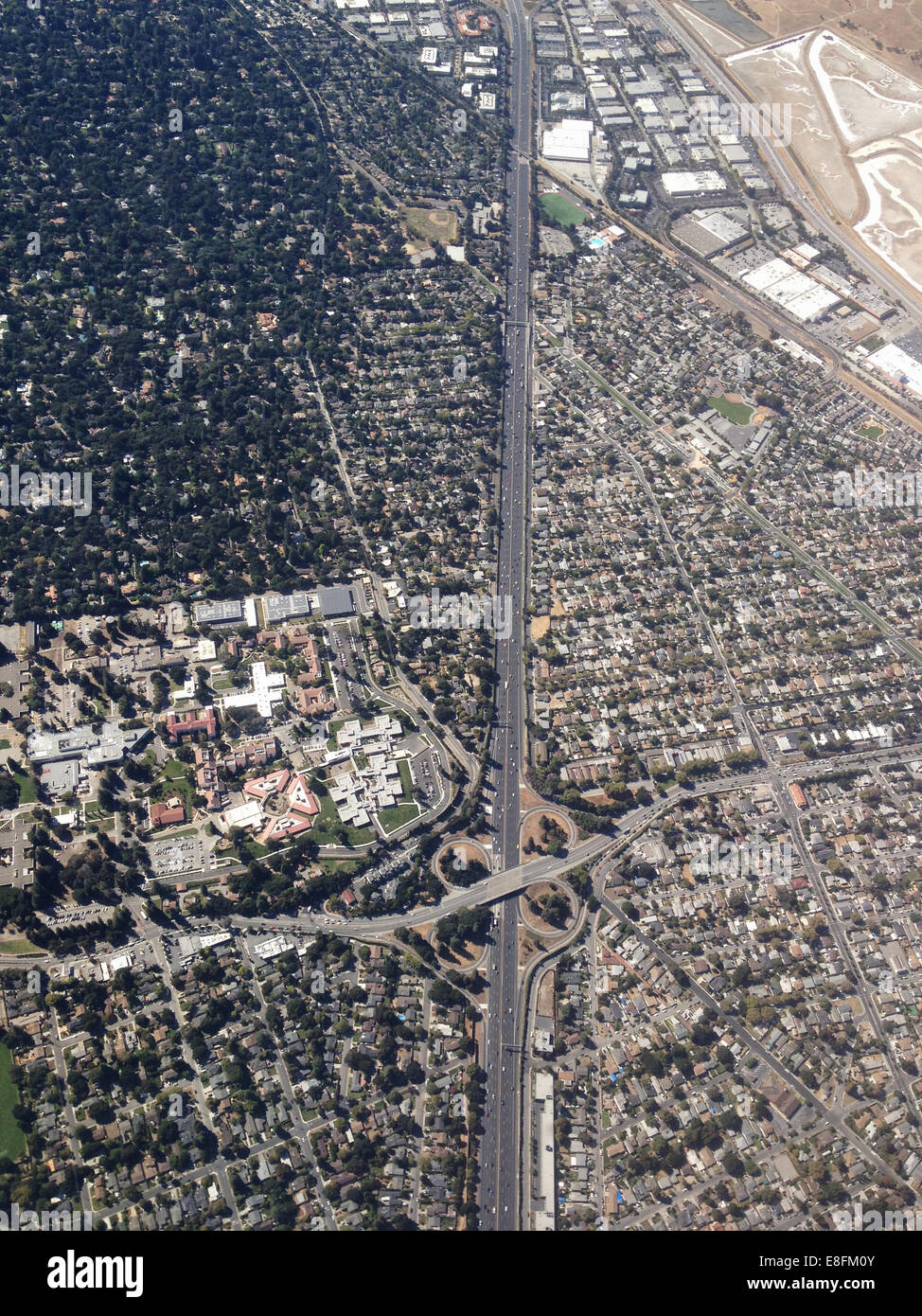 Aerial san francisco city freeway hi-res stock photography and images ...