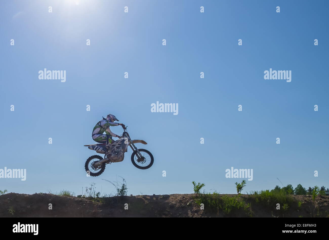 Motorcycle jump hi-res stock photography and images - Alamy
