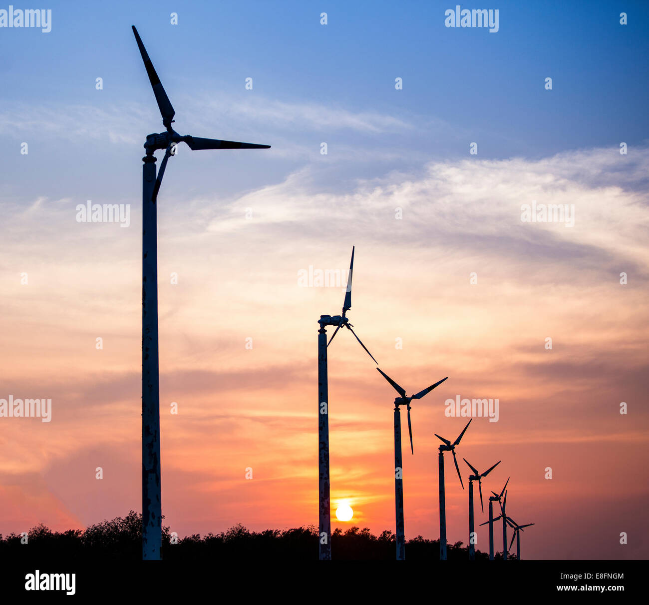 Thailand, Wind turbines Stock Photo - Alamy