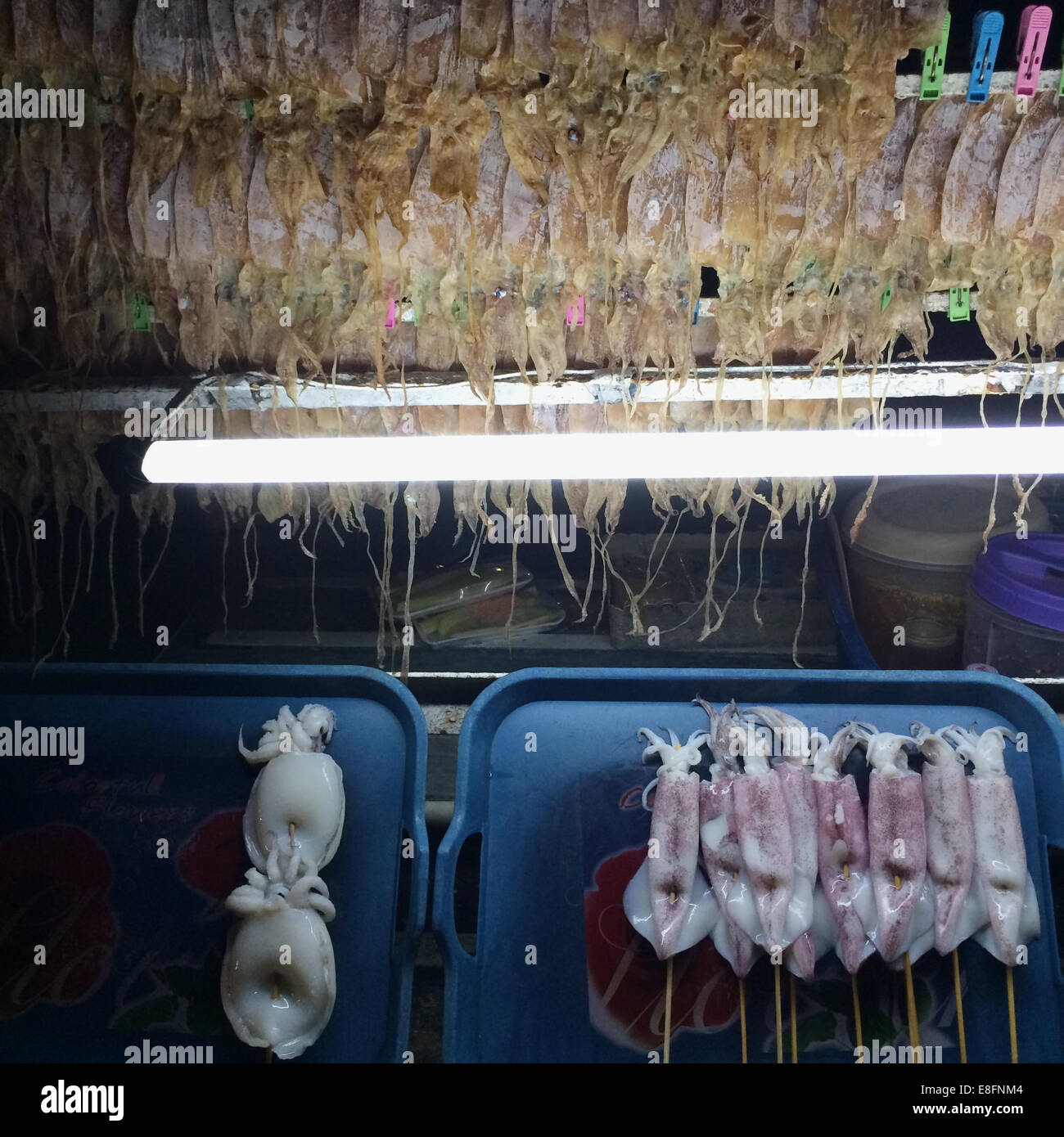 Thailand, Bangkok, Fish on market stall Stock Photo - Alamy