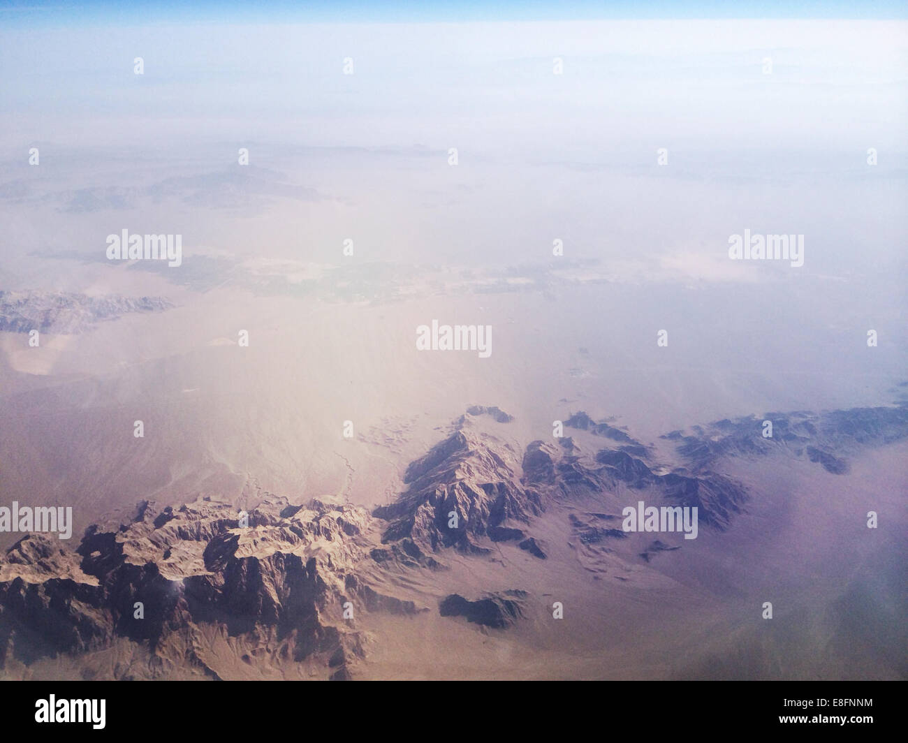 Aerial view of mountain range Stock Photo - Alamy