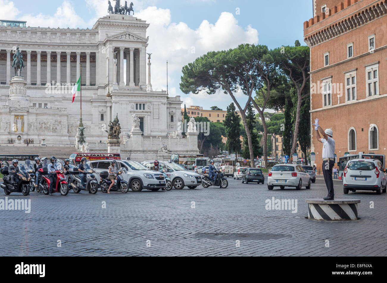 Traffic police in Rome Stock Photo - Alamy