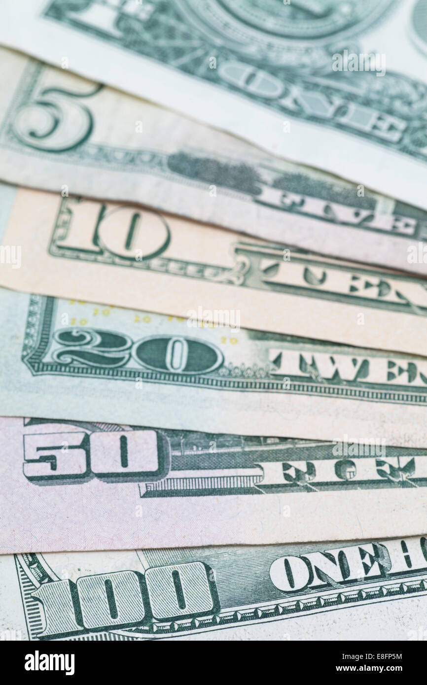 Vertical american money currency banking hi-res stock photography and ...