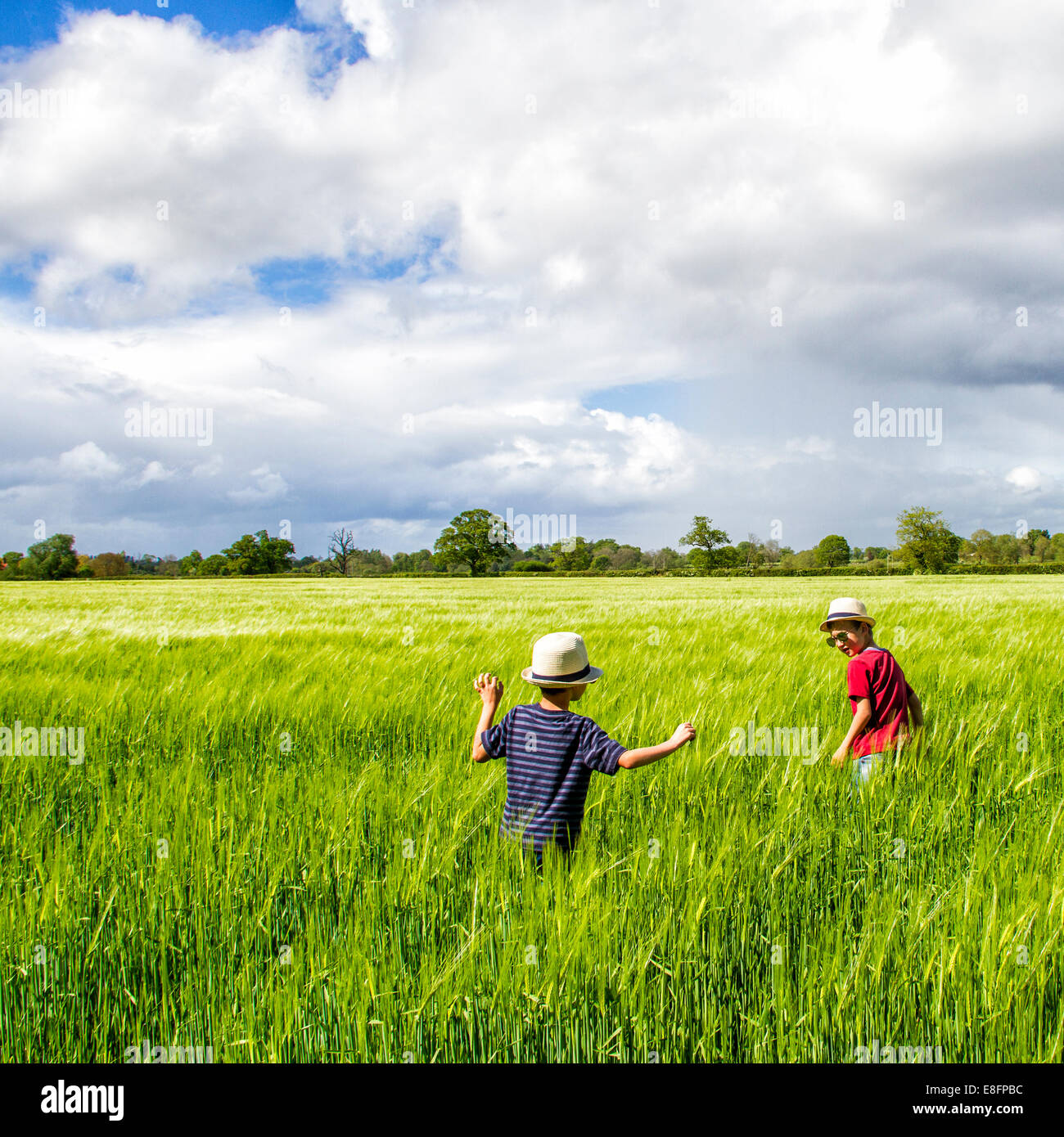 Running through the field hi-res stock photography and images - Alamy