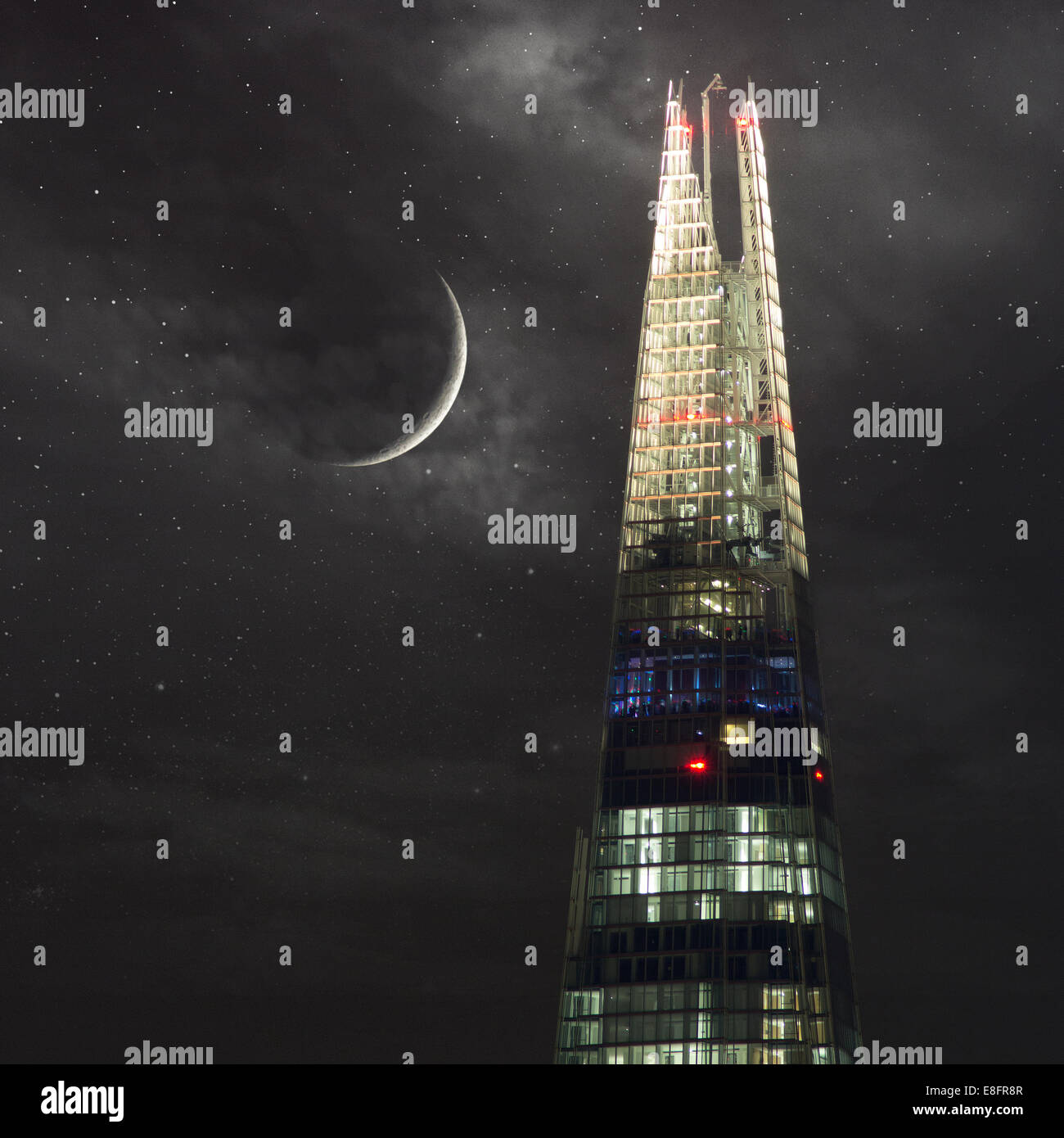 United Kingdom, London, Shard at night Stock Photo - Alamy