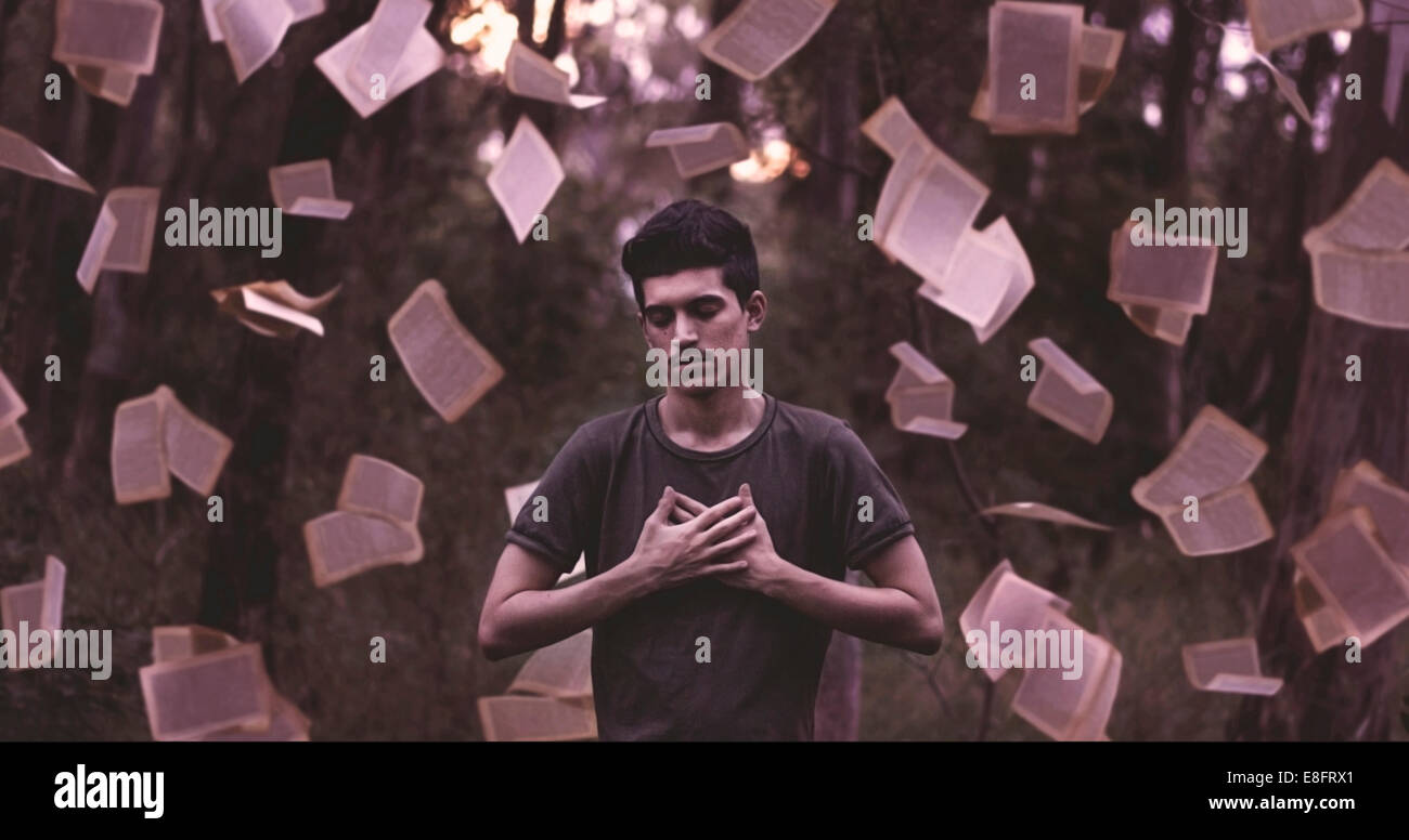 Floating person conceptual hi-res stock photography and images - Alamy