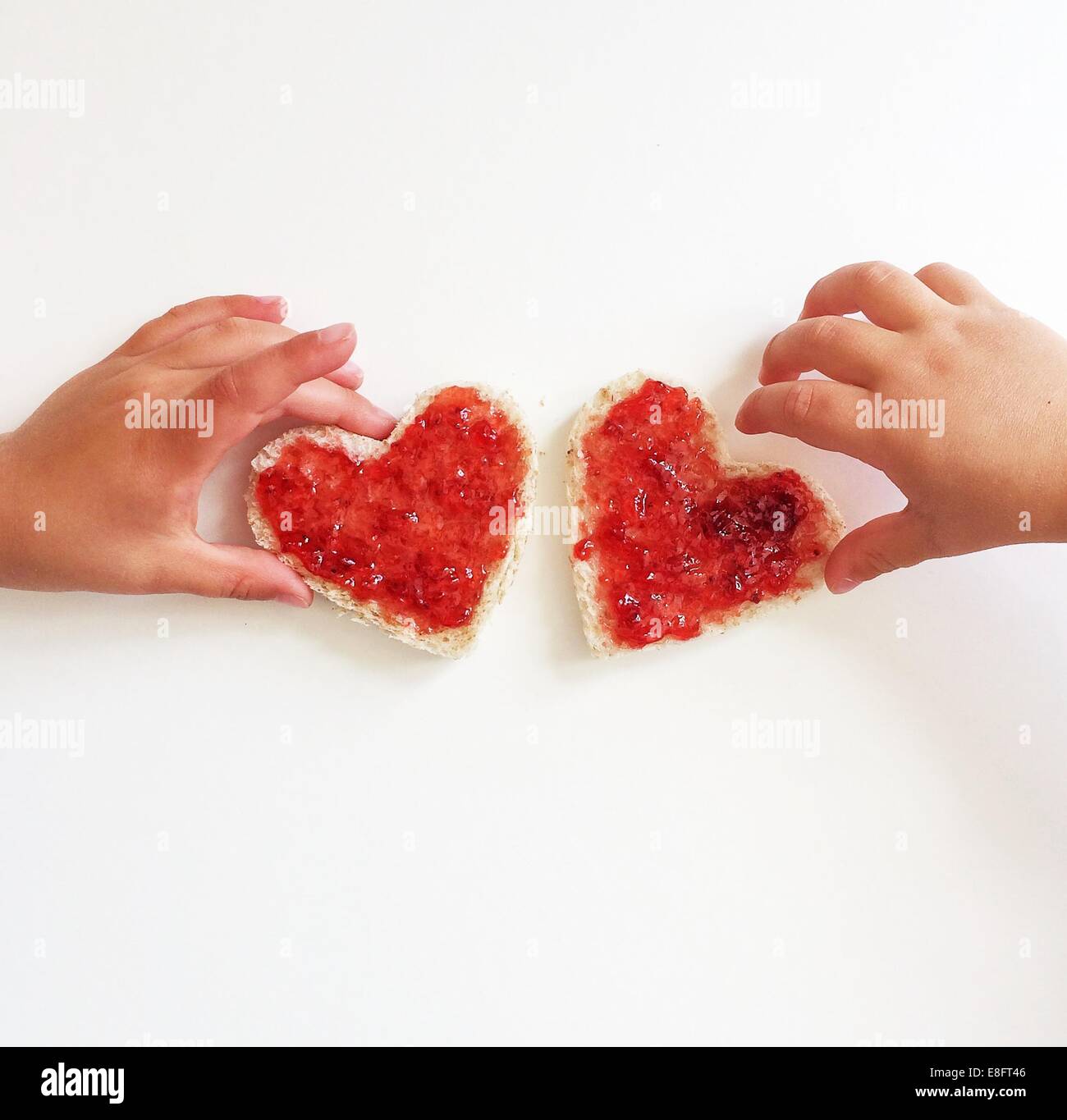 Boy eating slice bread jam hi-res stock photography and images - Alamy