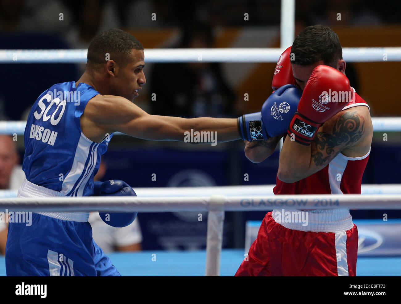 Bowyn Morgan (NZL) (Red) beats Lewis Benson (SCO) (Blue) - Boxing 69kg ...