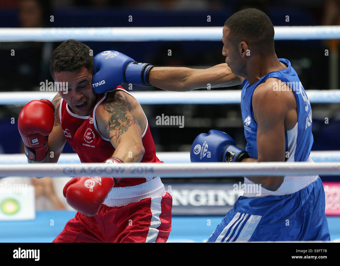 Bowyn Morgan (NZL) (Red) beats Lewis Benson (SCO) (Blue) - Boxing 69kg ...