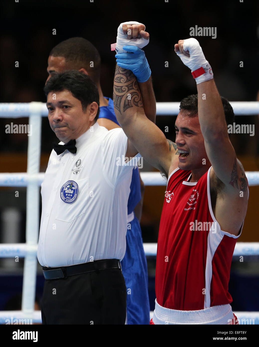 Bowyn Morgan (NZL) (Red) beats Lewis Benson (SCO) (Blue) - Boxing 69kg ...