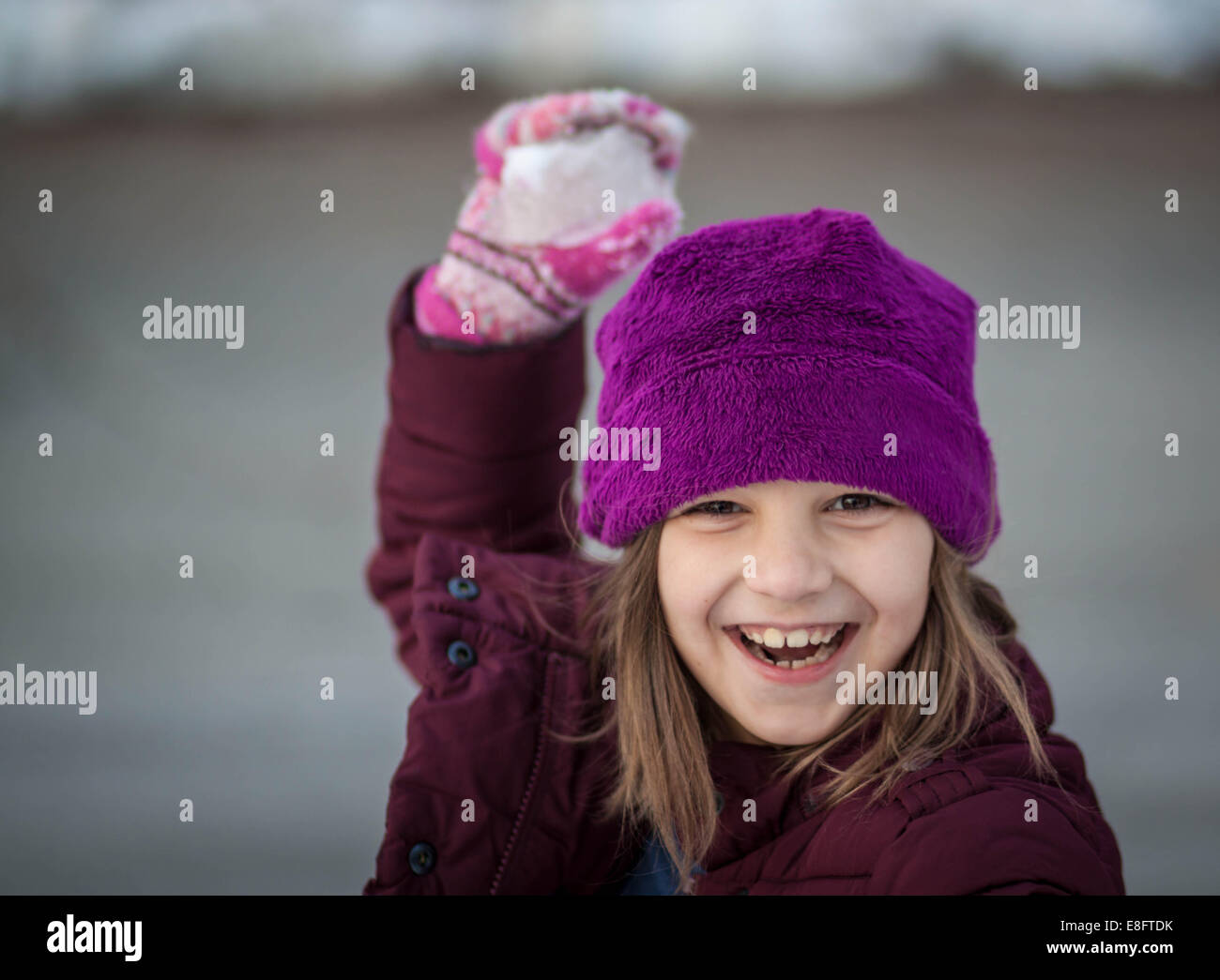 Portrait girl snowball hi-res stock photography and images - Alamy