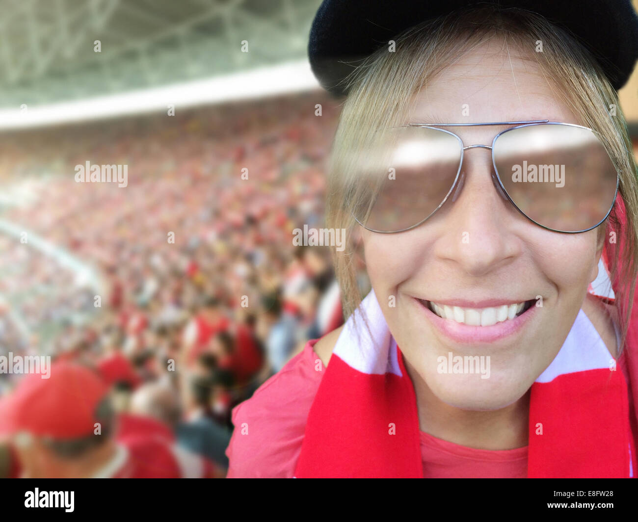 Smiling sports fan hi-res stock photography and images - Alamy