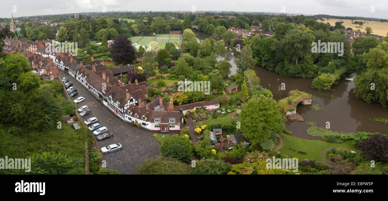 Warwick Castle Aerial High Resolution Stock Photography and Images - Alamy