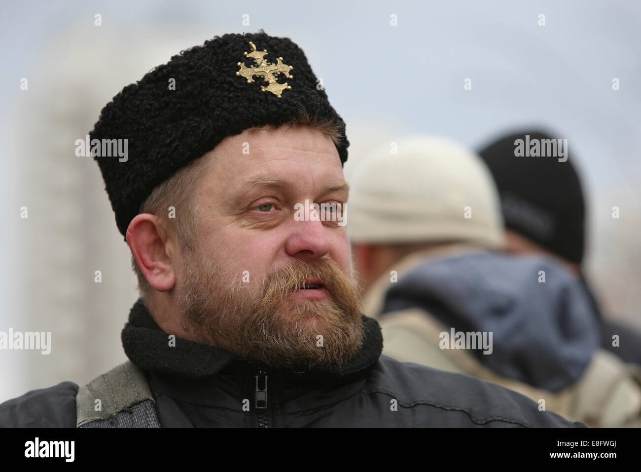 Member of a conservative Russian Orthodox group at an annual 'Russian ...