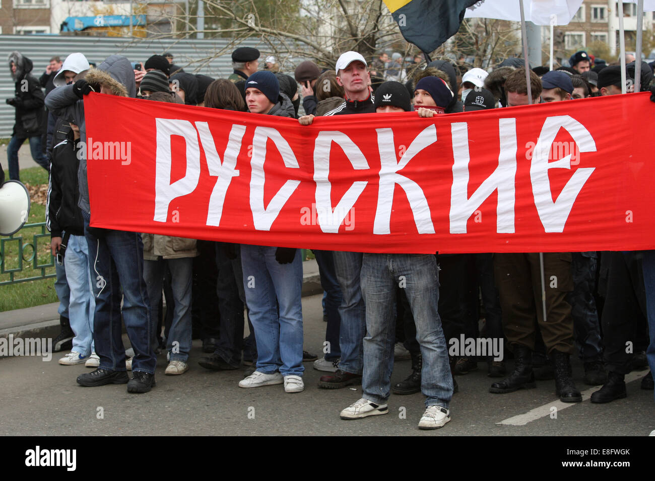 Russian nationalists holding their annual 'Russian March' on the ...