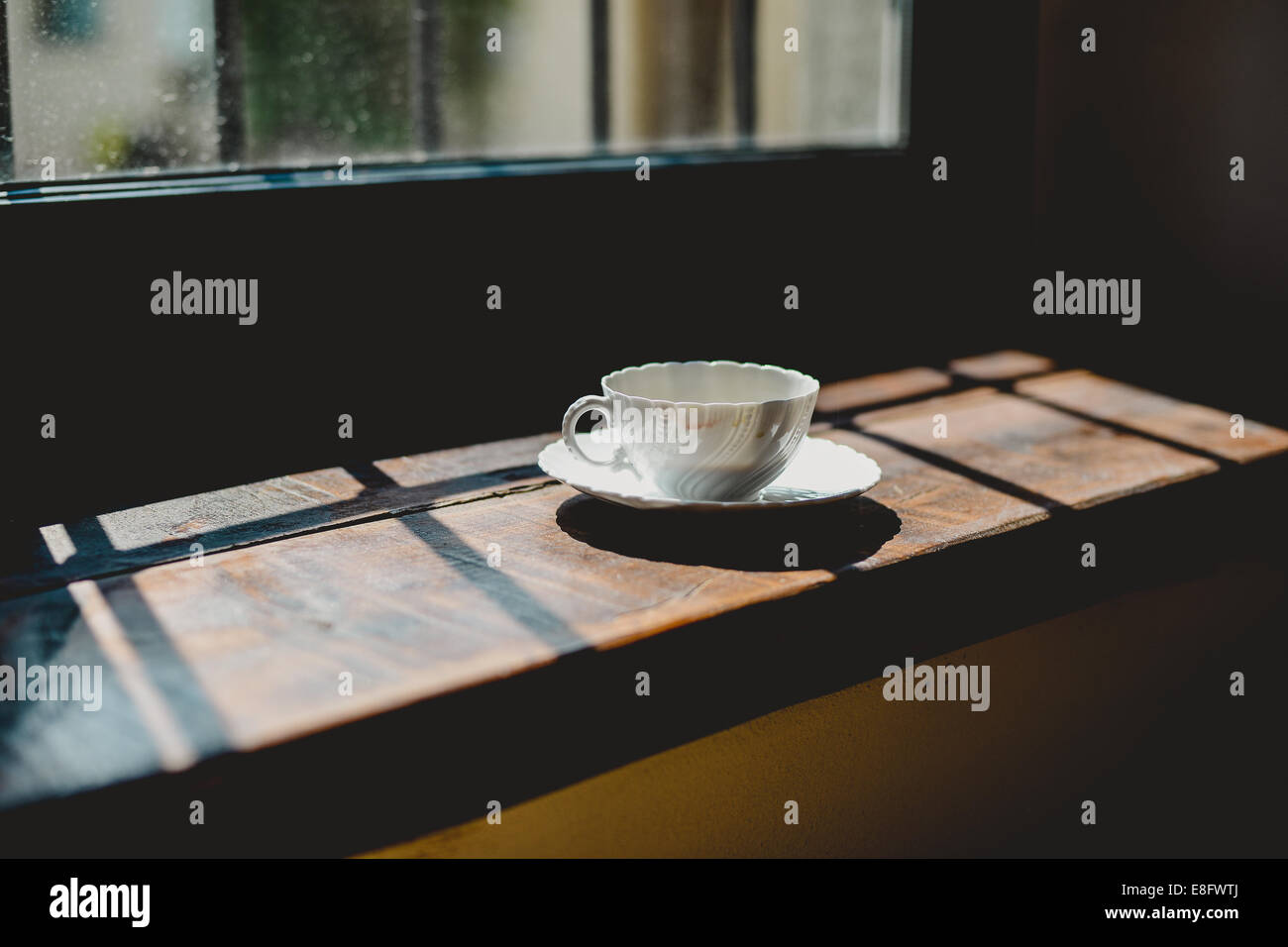 Italia, Lombardia, Pavia, Cup of coffee beside window Stock Photo - Alamy