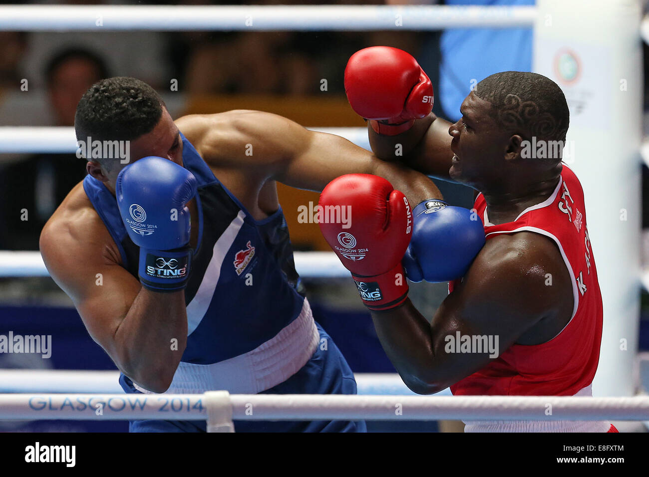 Joseph Joyce (ENG) (Blue) beats Keddy Agnes (SEY) (Red) - Boxing Super ...
