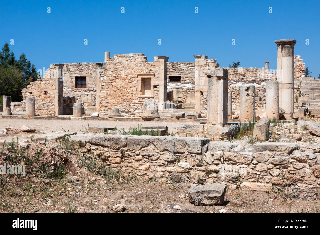 Temple of Apollo Hylates near kourion in Cyprus Stock Photo - Alamy