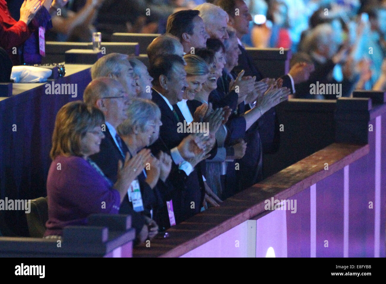 The Royal Box up and dancing to Kylie Minogue singing The Locomotion ...