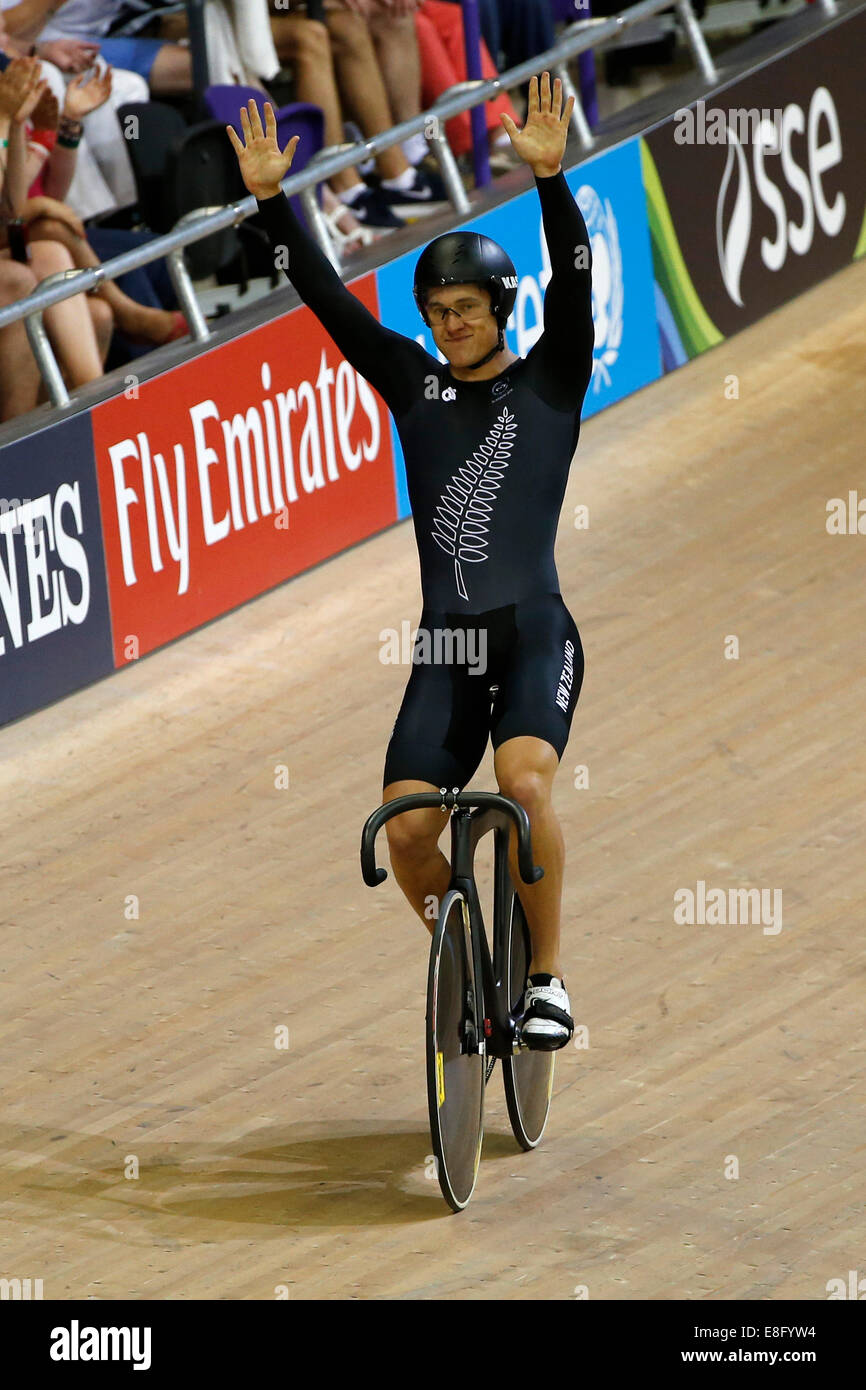 New Zealand celebrate victory. Sam Webster, Ethan Mitchell and Eddie ...