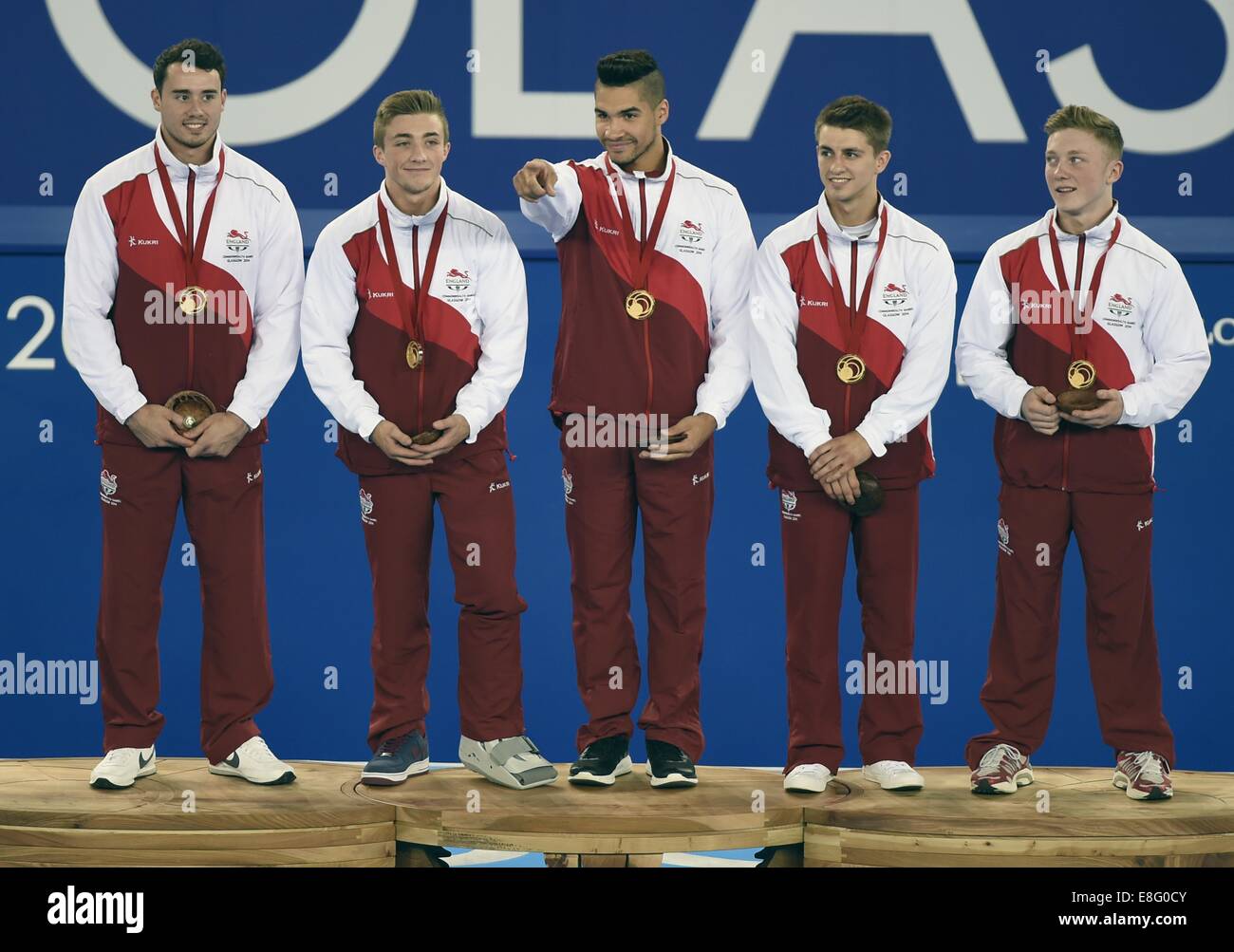 (l to r)Kristian Thomas, Sam Oldham, Louis Smith, Max Whitlock and Nile ...