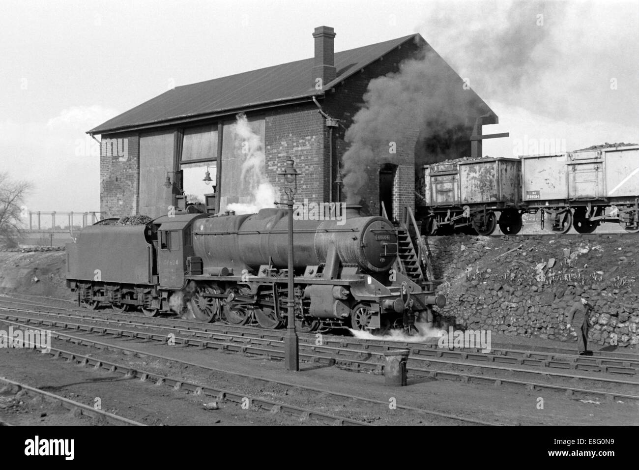 Class 8f locomotive Black and White Stock Photos & Images - Alamy