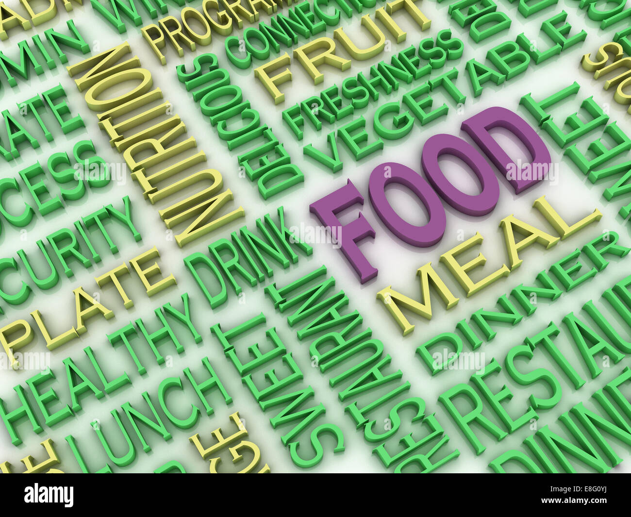 3d imagen Food concept word cloud background Stock Photo - Alamy