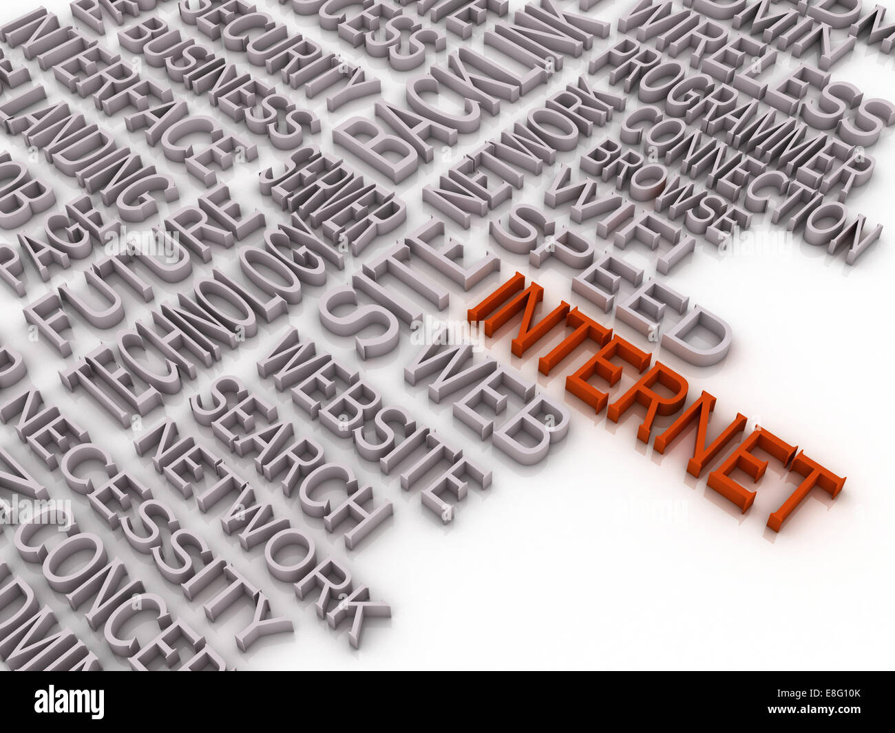 3d imagen Internet concept word cloud background Stock Photo - Alamy