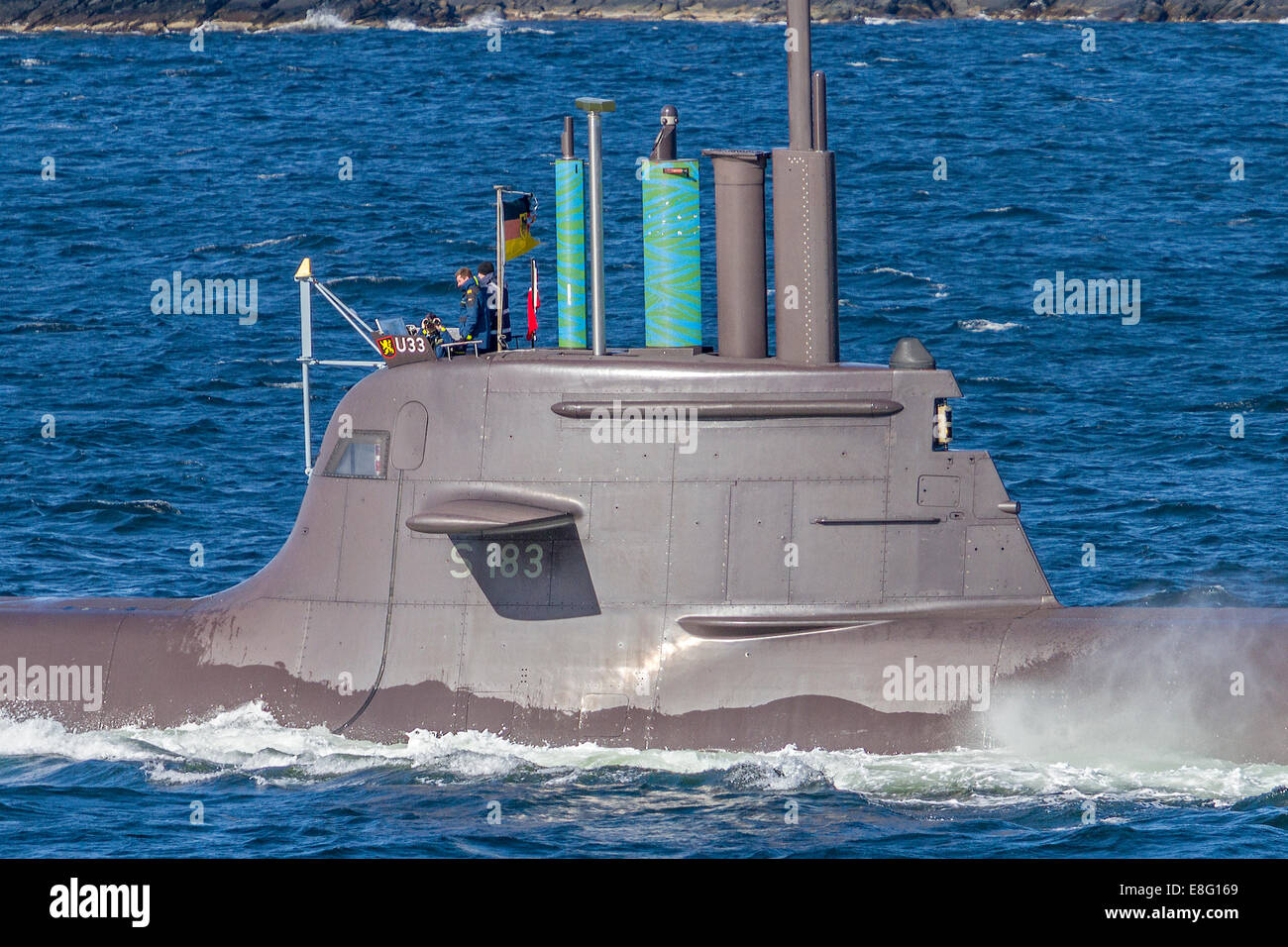 German Submarine U33 Entering Kristiansand Norway Stock Photo - Alamy