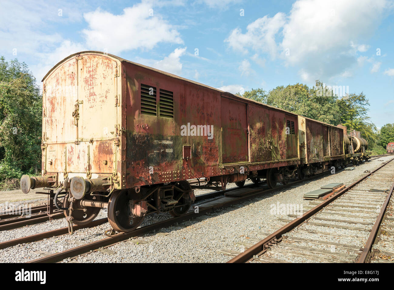 old rusted train at trainstation hombourg in belgium Stock Photo - Alamy