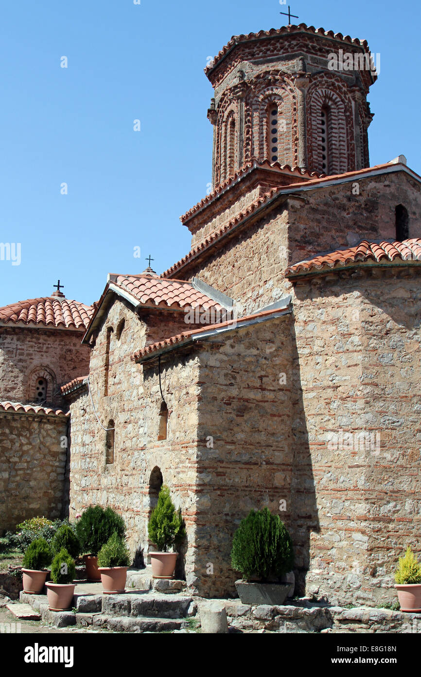 The church at Saint Naum Monastery on Lake Ohrid, Macedonia Stock Photo ...