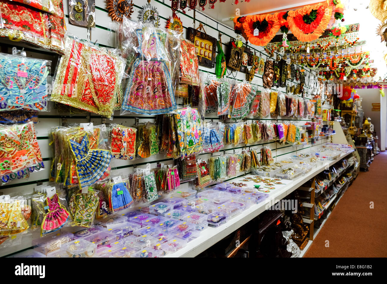 Diwali Shop On The Golden Mile ,Leicester Stock Photo - Alamy