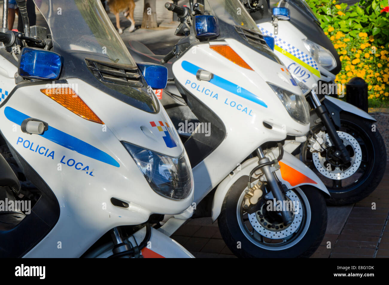 Spanish police motorbike hi-res stock photography and images - Alamy
