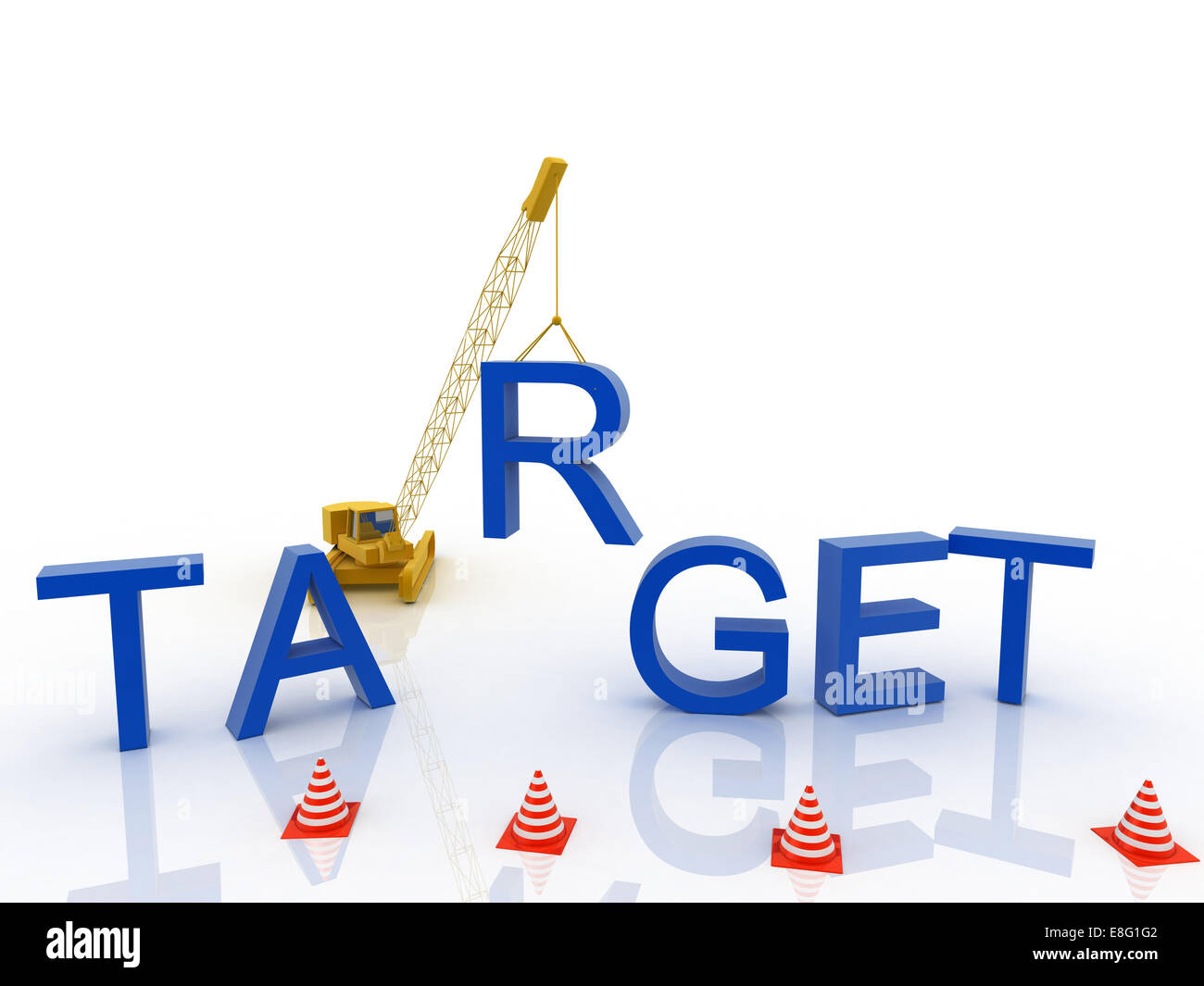 3d imagen Target concept word cloud background Stock Photo - Alamy
