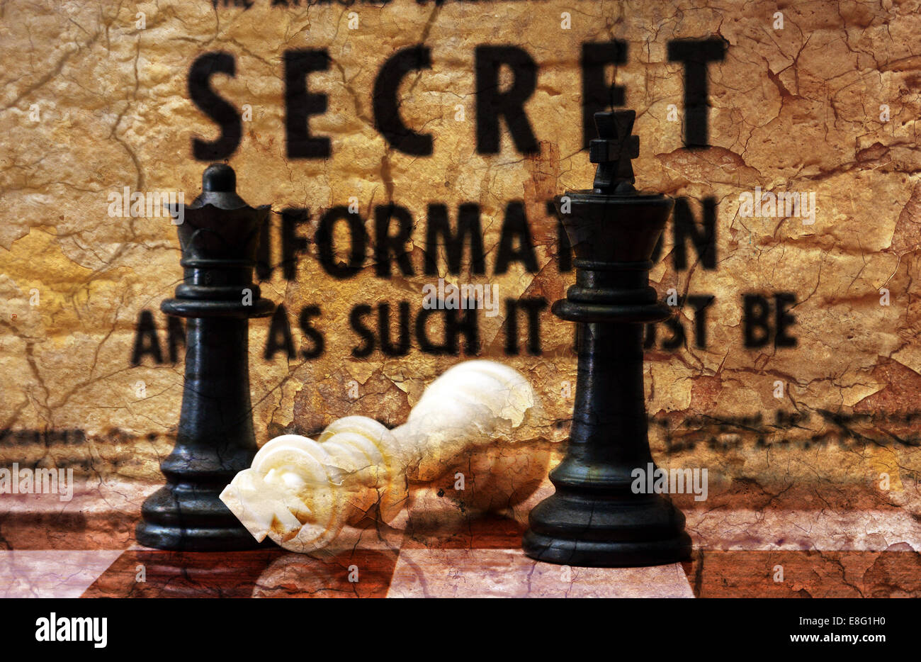 Chess and secret concept Stock Photo - Alamy
