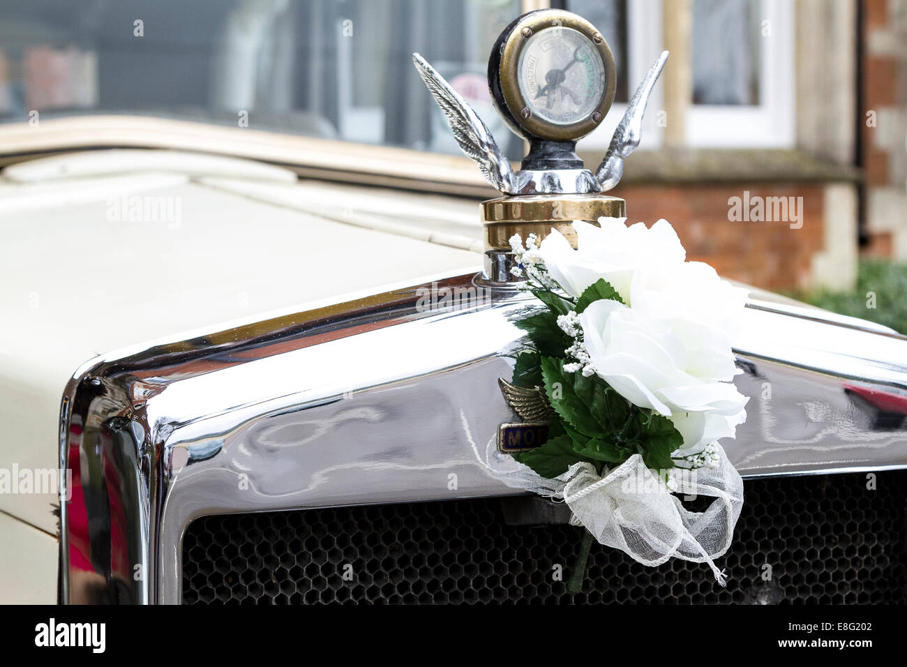 Old Car Front Bonnet Stock Photo - Alamy